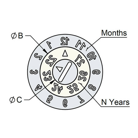 PCS Company - Double Date Stamp