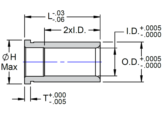 PCS Company - Shoulder Bushings - Hardened & Precision Ground
