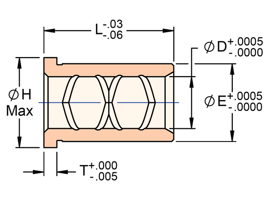 PCS Company - Shoulder Bushings - Solid Bronze