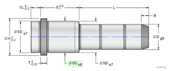 PCS Company - Metric DIN Guide Pins - with Collar
