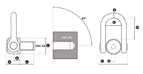 PCS Company - Codipro Stainless Steel DSS Double Swivel Shackle Hoist ...