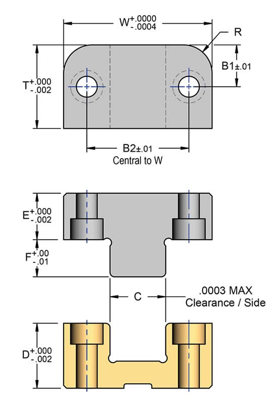 PCS Company - Top Locks - Black and Gold