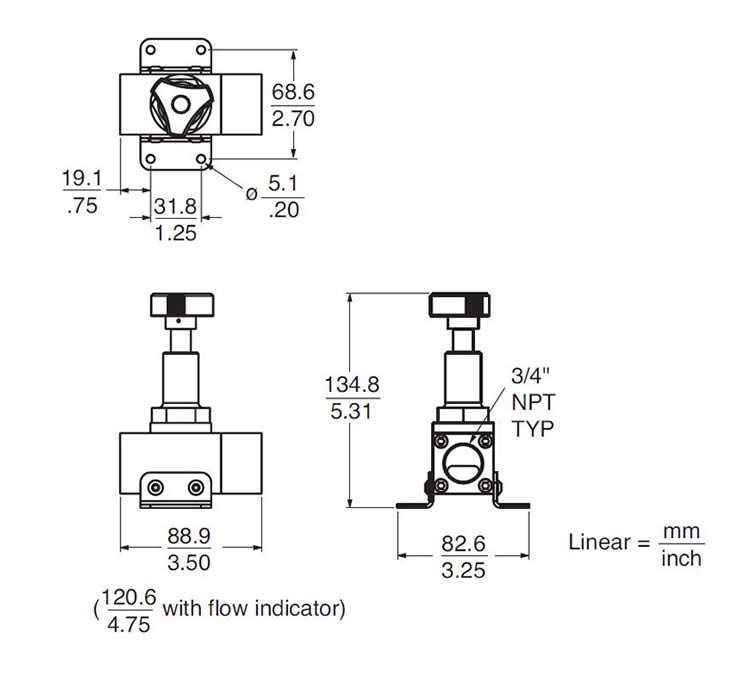 PCS Company - Smartflow® 3/4" Brass Flow Regulators