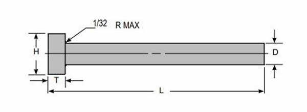 PCS Company - Hardened Throughout® Ejector Pins - Oversize
