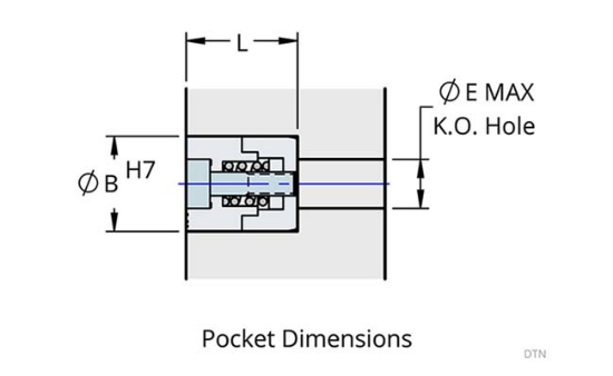 PCS Company - Compact Locking Detent Date Stamp Body