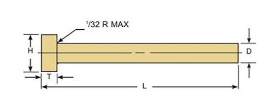 PCS Company - Beryllium Copper Pin, E-Types